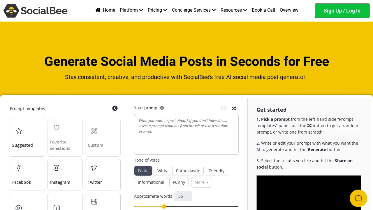 AI Social Post Generator - BestofAI